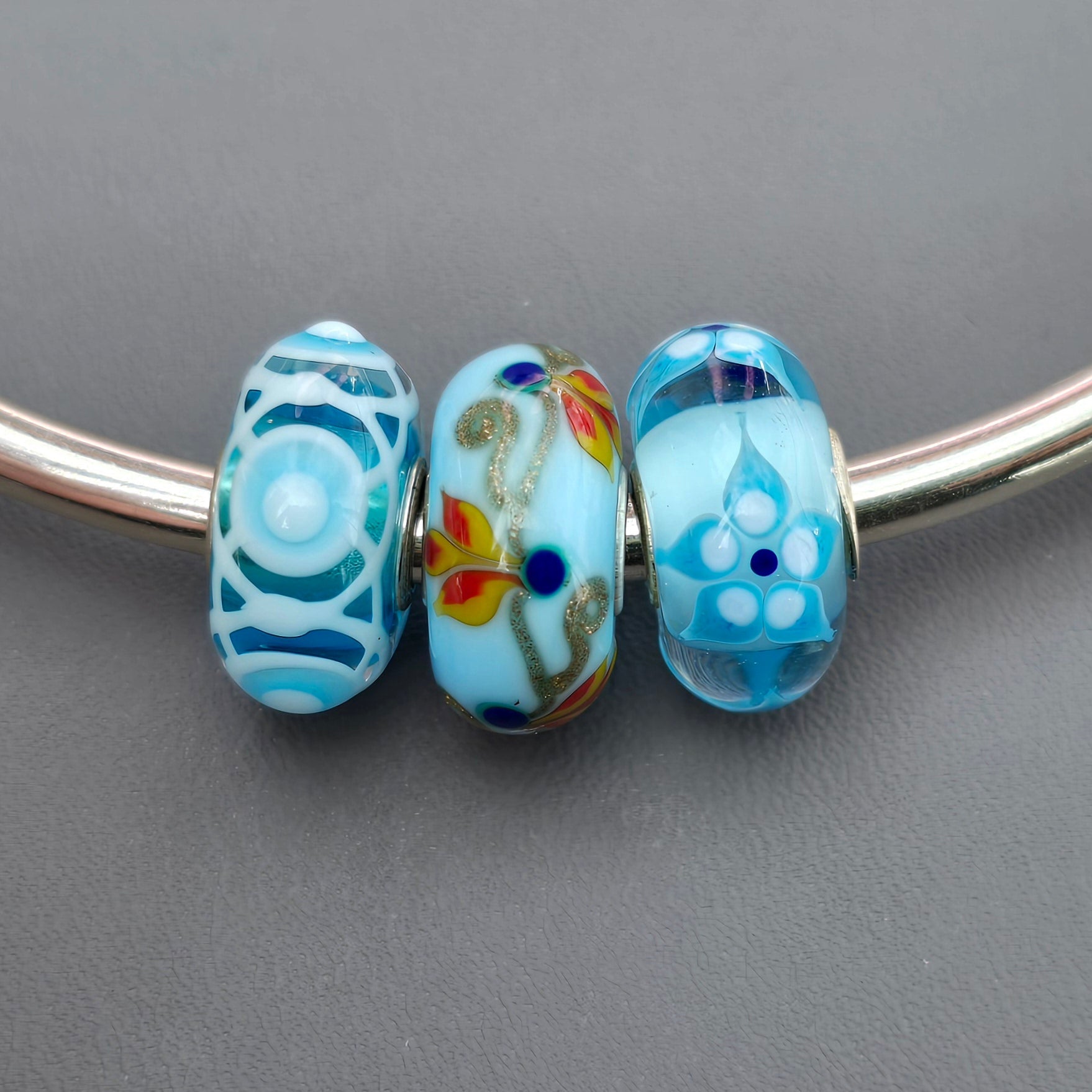 Wildflower Waves Unique Trio – Trollbeads