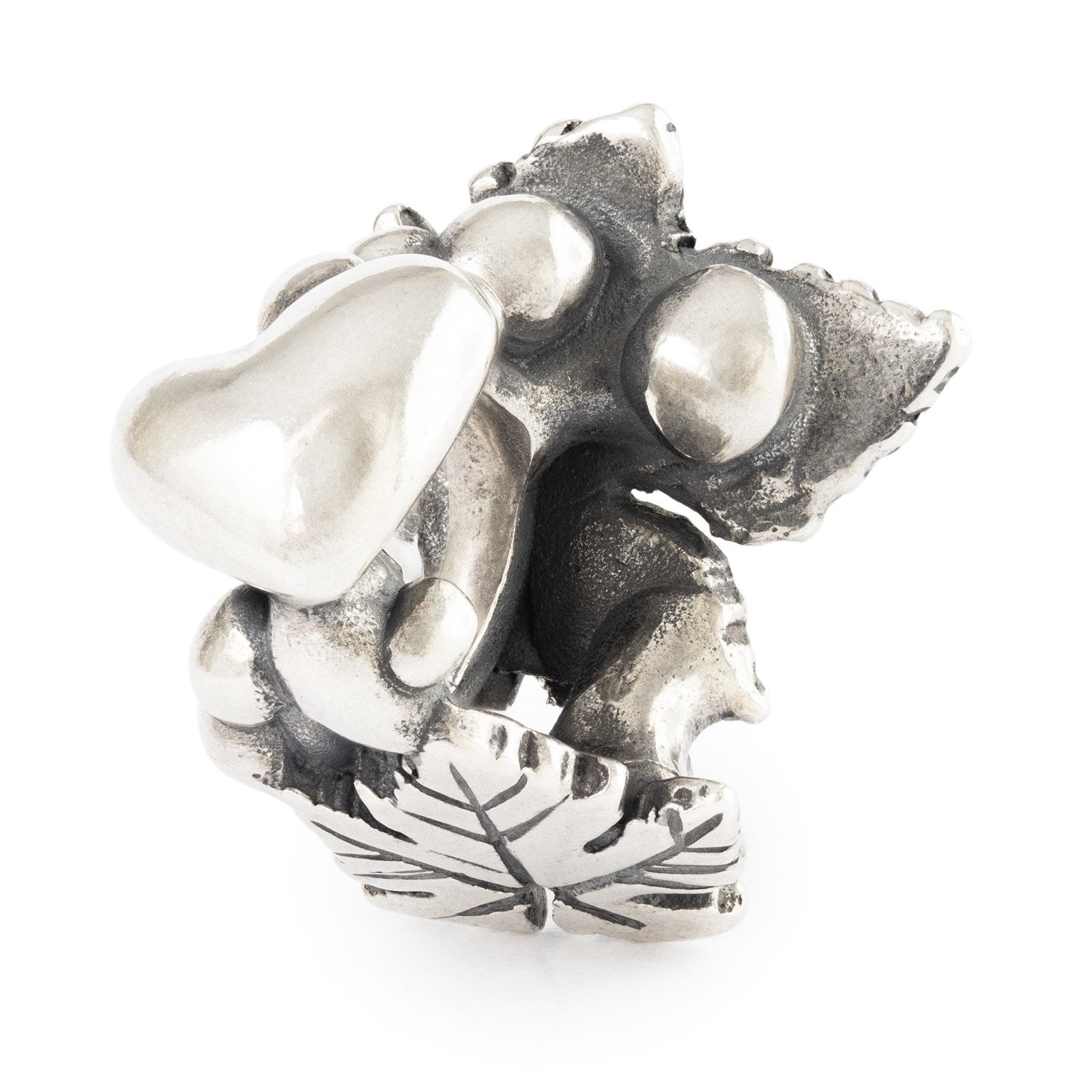 Chestnut Heart Silver Bead – Trollbeads