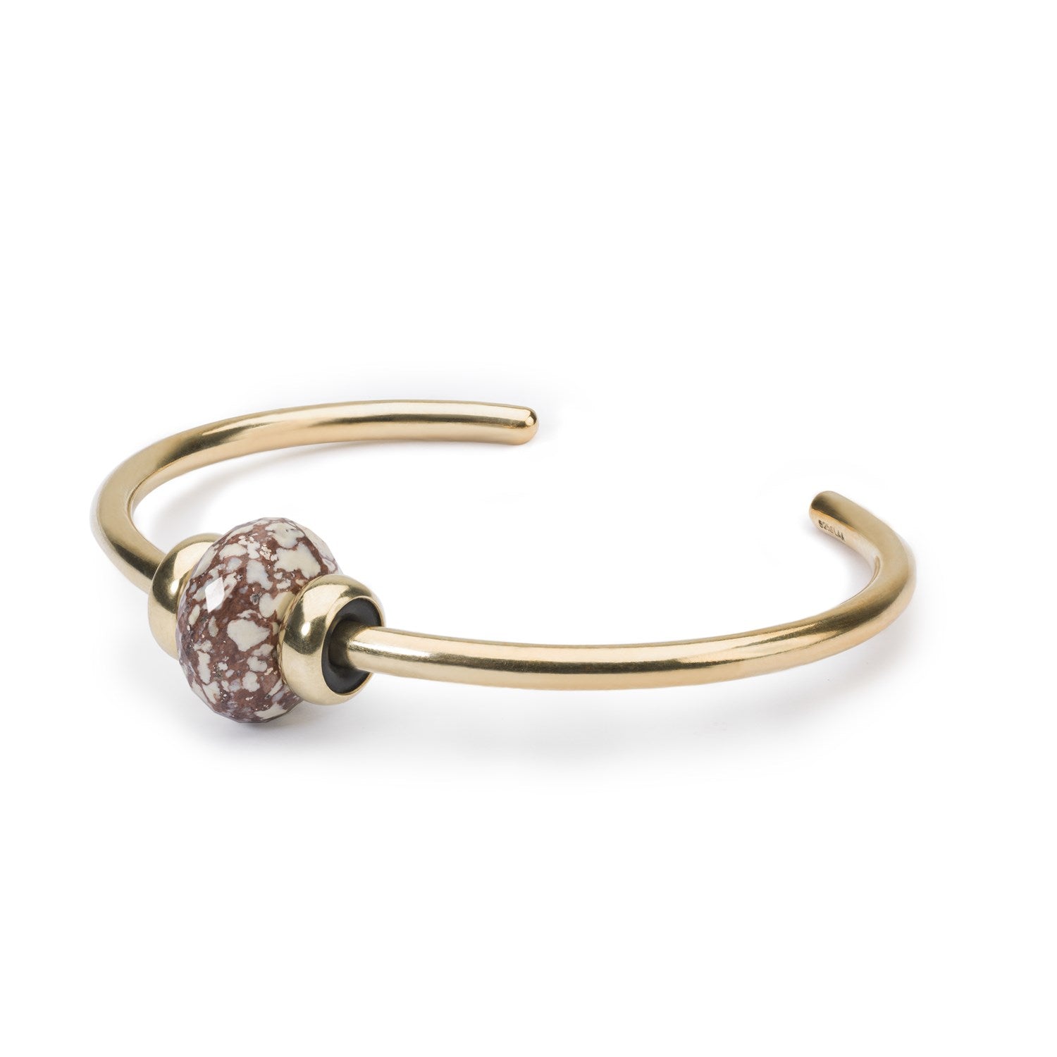 Gold Bangle with Angel Wing Alunite – Trollbeads
